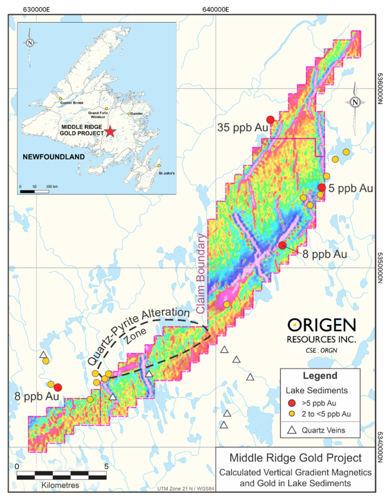 Origen Receives Final Airborne Results at Middle Ridge and Mobilizes ...