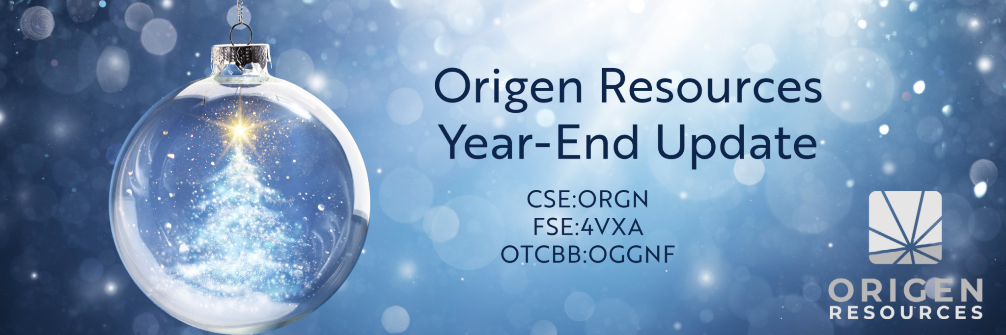 Year-End Update - Origen Resources Inc.